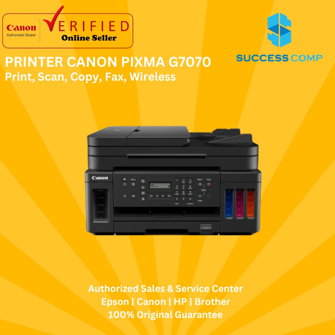 Printer Canon PIXMA G7070 G 7070 All In One Garansi Resmi | Lazada ...