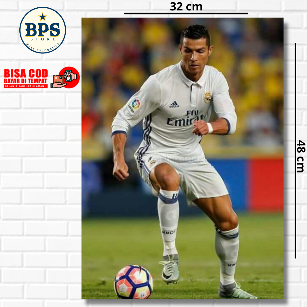 POSTER CRISTIANO RONALDO - POSTER RONALDO CR7 - POSTER SEPAKBOLA ...