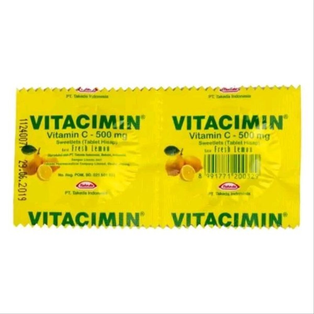VITACIMIN C STRIP TABLET 500MG (5 STRIP) / VITAMIN C 500MG PER 5 STRIP ...