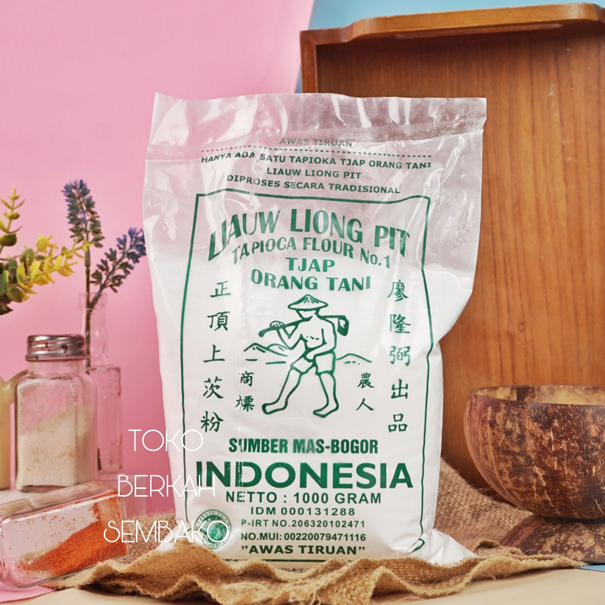 Tepung Tapioka Sagu Tani Cap Liauw LIONG PIT 1kg / Tapioca Flour ...