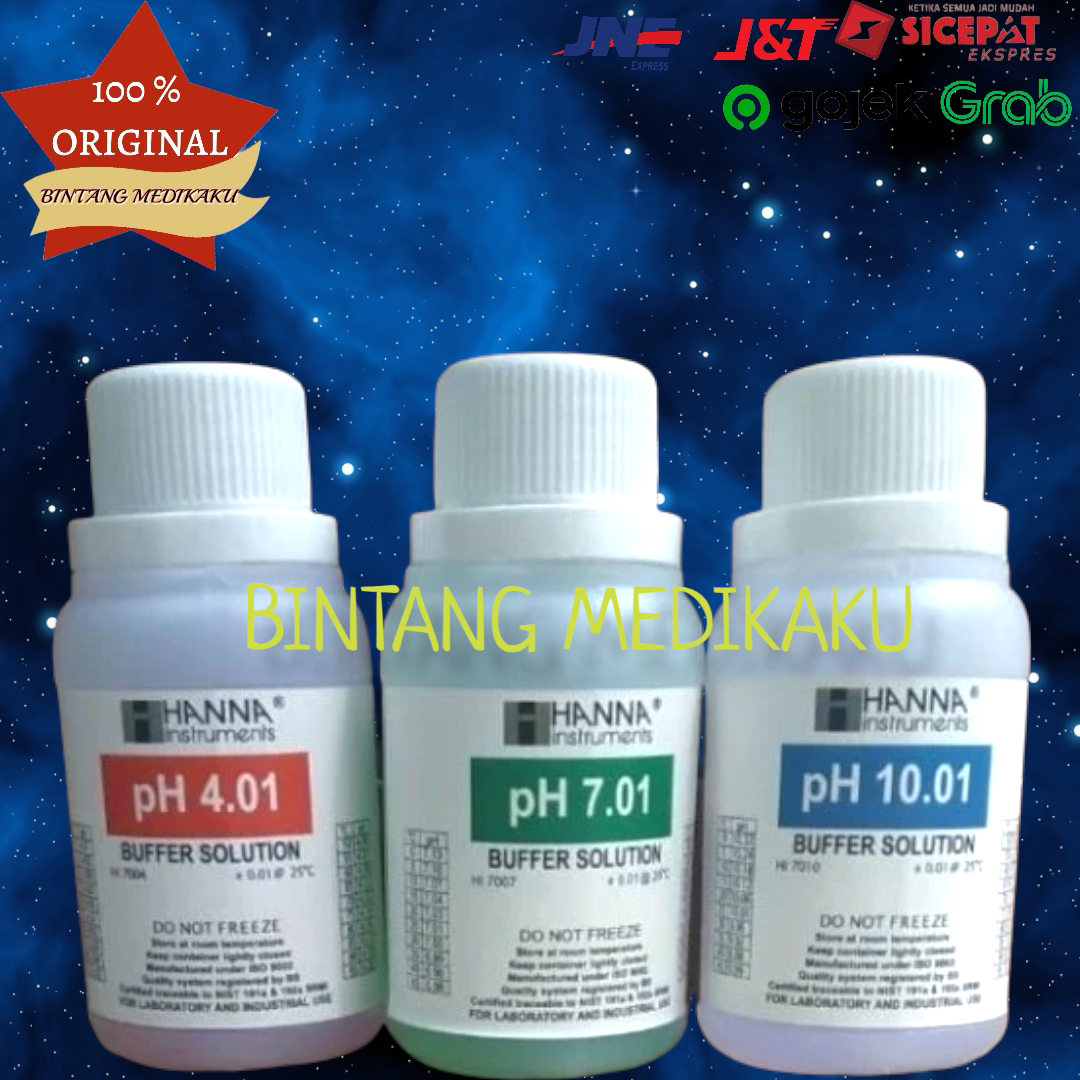 ph hanna buffer solution ph4/ph7/ph10 100 ml | Lazada Indonesia