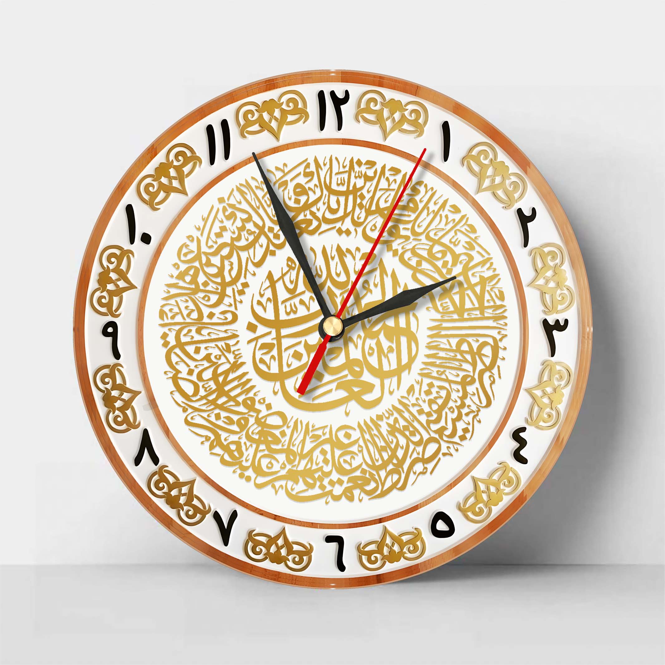 Jam Dinding Umar Alfaruq Kaligrafi Al-Fatihah Ayat Kursi Tempel Tembok Murah | Lazada Indonesia