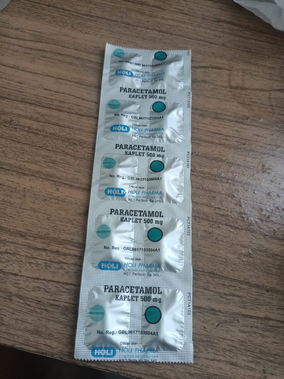 Paracetamol penurun demam sakit kepala dan nyeri generik per strip ...