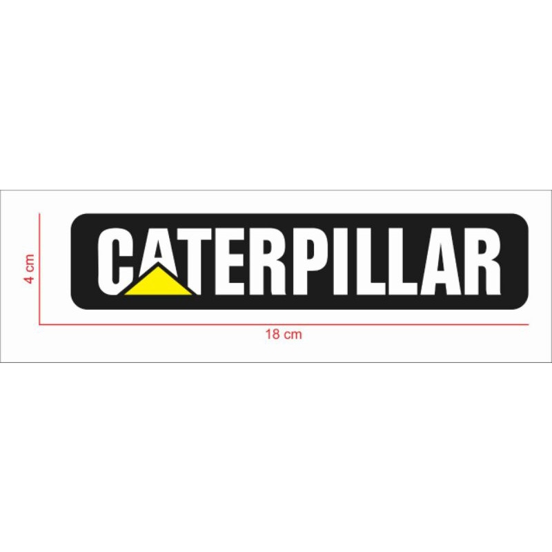 Cutting Sticker Caterpillar CATERPILLAR Sticker Timbul Stiker Potong ...