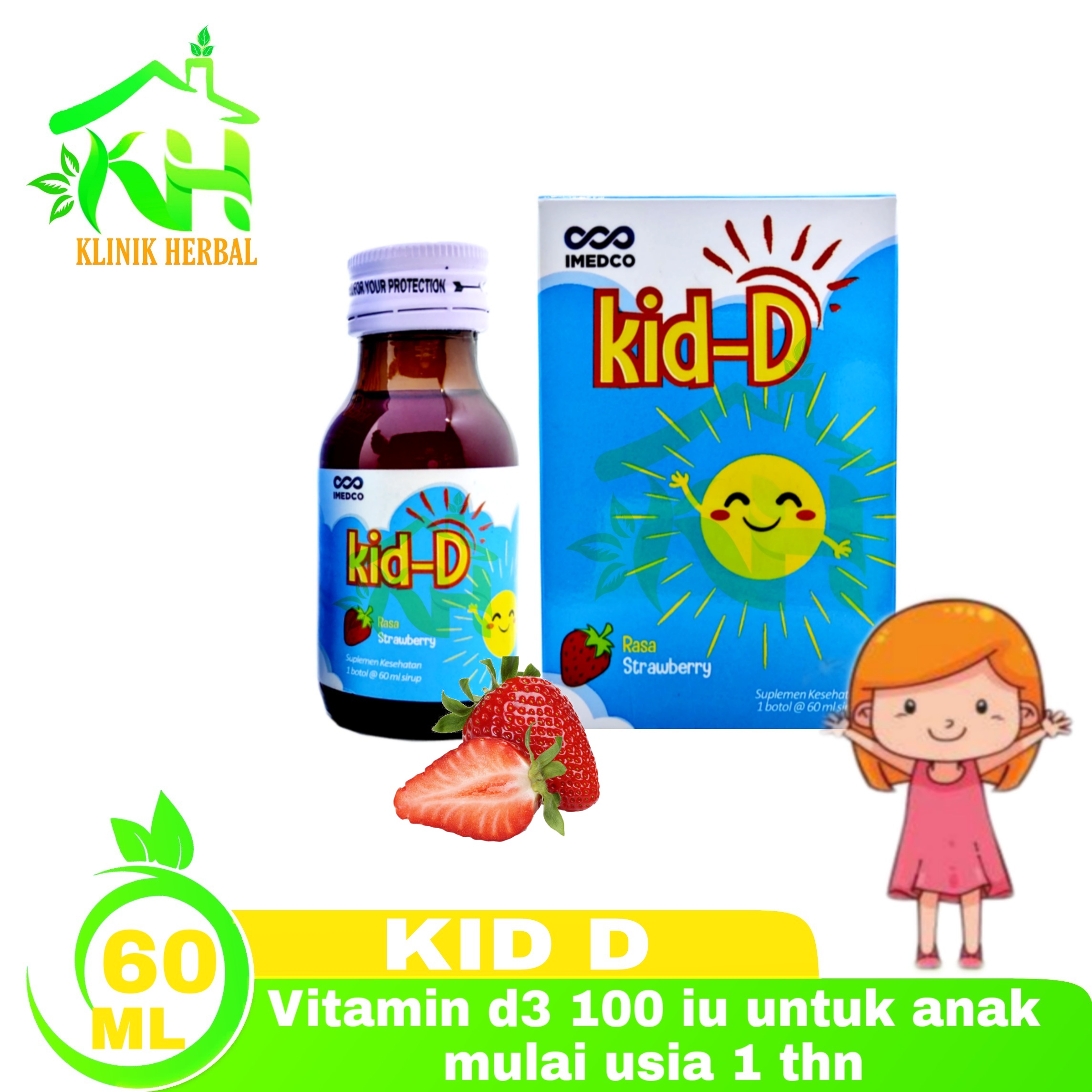 Kid D 400 IU Syrup - Imedco Kid-D Vitamin D Untuk Anak | Lazada Indonesia