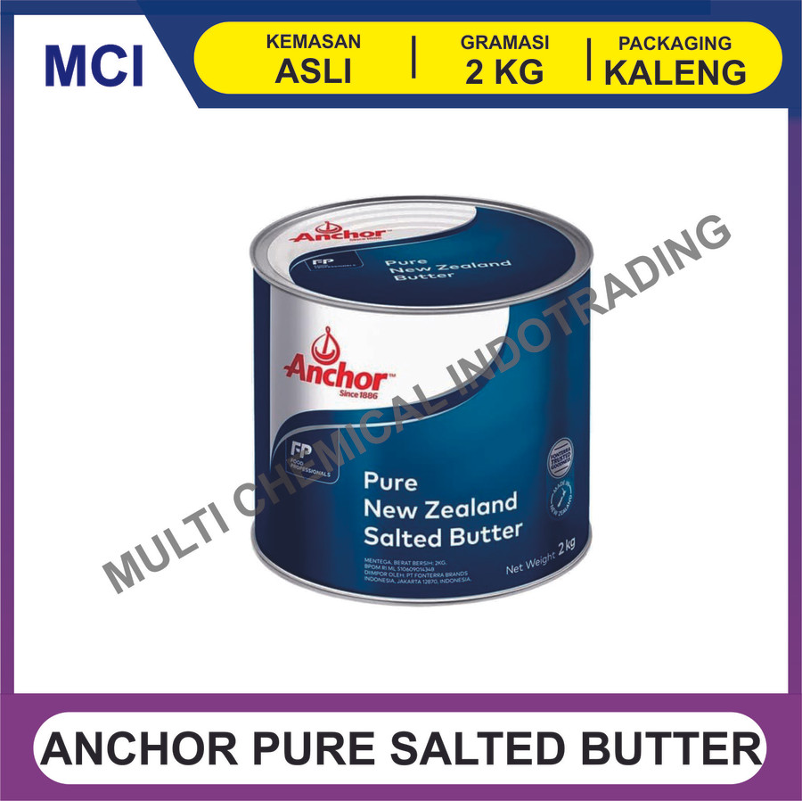 BUTTER ANCHOR 2 KG / SALTED BUTTER ANCHOR / ANCHOR MENTEGA | Lazada ...