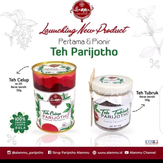 Teh Celup Parijotho Premium Tea 50 gram by Sirup Parijotho parijoto COD ...