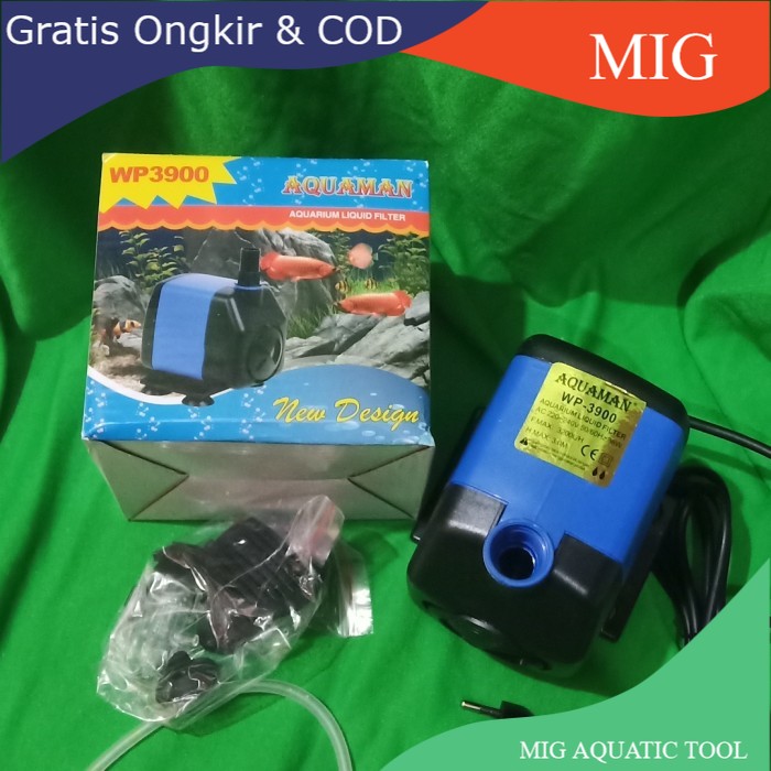 aquarium pompa celup water pump AQUAMAN WP 3900 hidroponik | Lazada ...
