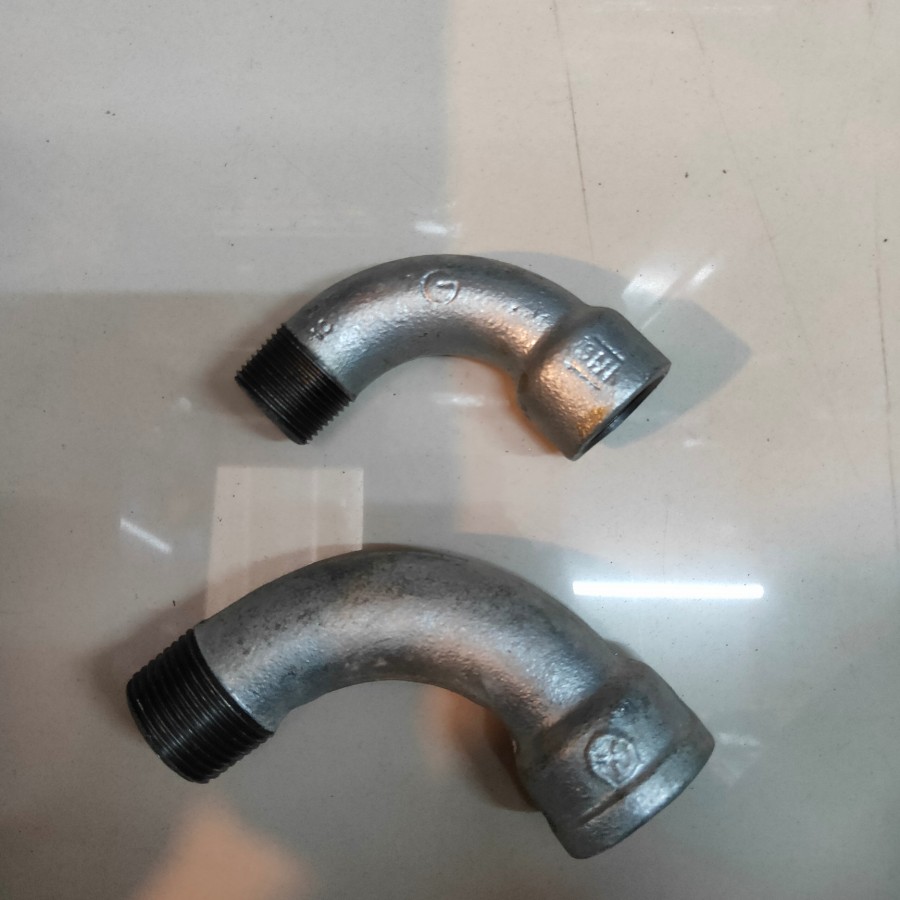 Elbow Galvanis Bochten Long M x F 1/2 inch | Lazada Indonesia