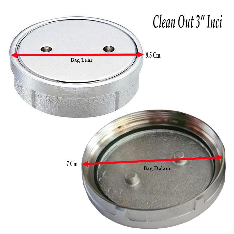 EAK - Clean Out Stainless 3 inch tutup septic tank pipa floor | Lazada ...