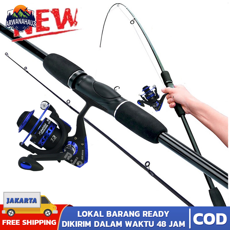 joran pancing 1 set murah / pancing 1 set lengkap kuat / joran murah ...