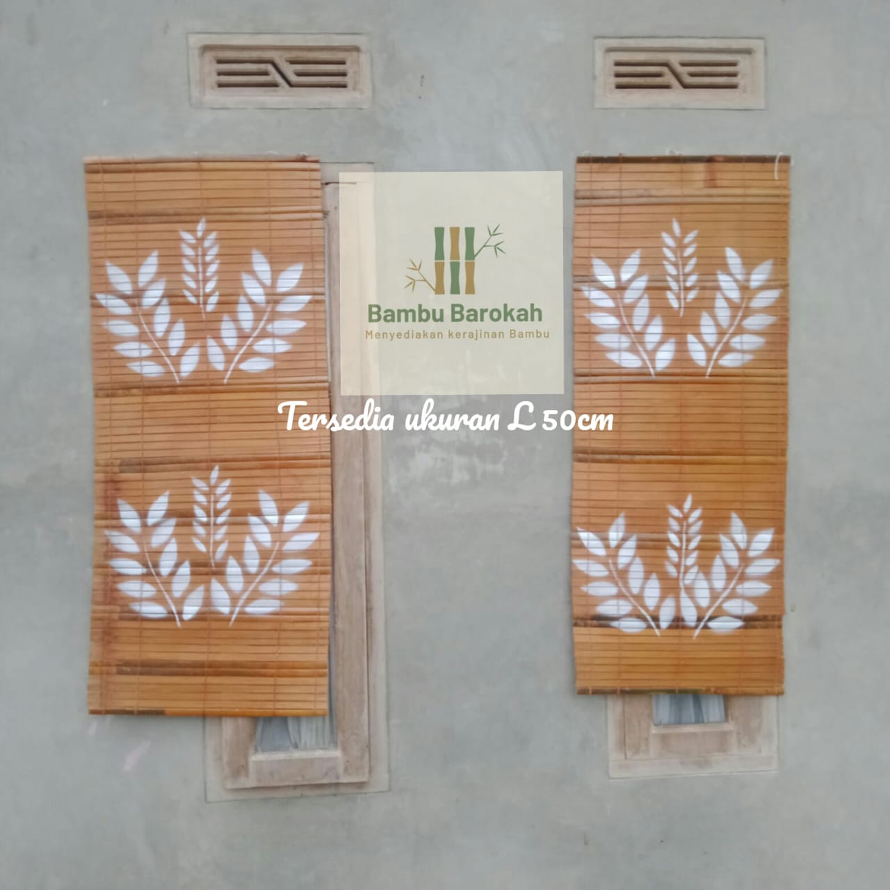 tirai bambu gulung/ tirai pintu / tirai jendela / kerey bambu turai ...