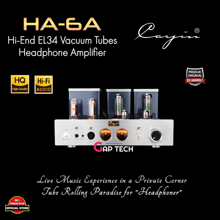 Cayin HA 6A / HA6A Hi-End EL34 Vacuum Tubes Headphone Amplifier ...