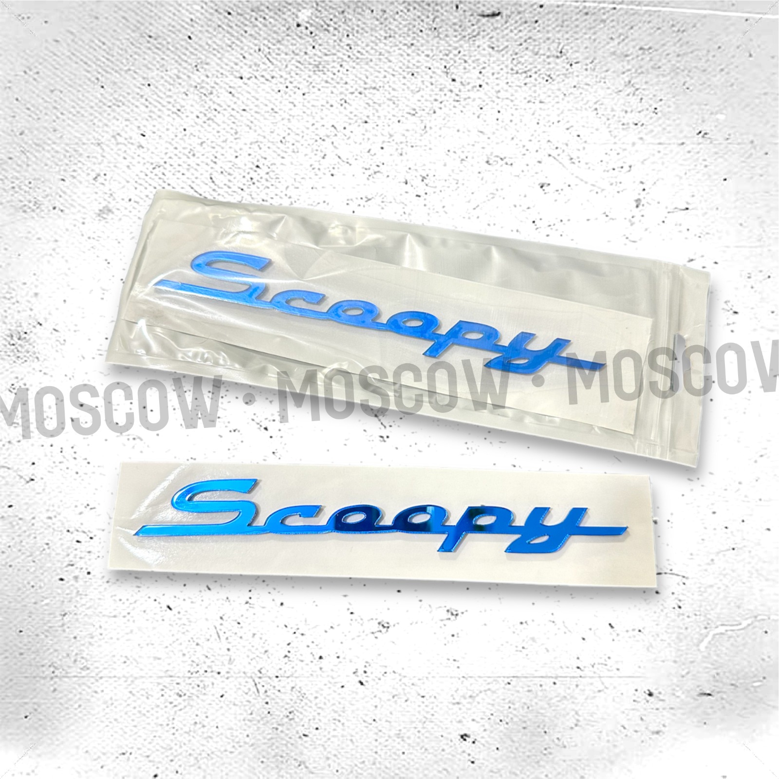 EMBLEM SCOOPY 3D TIMBUL SEPASANG 2PCS / STRIPPING 3 DIMENSI LOGO HONDA ...