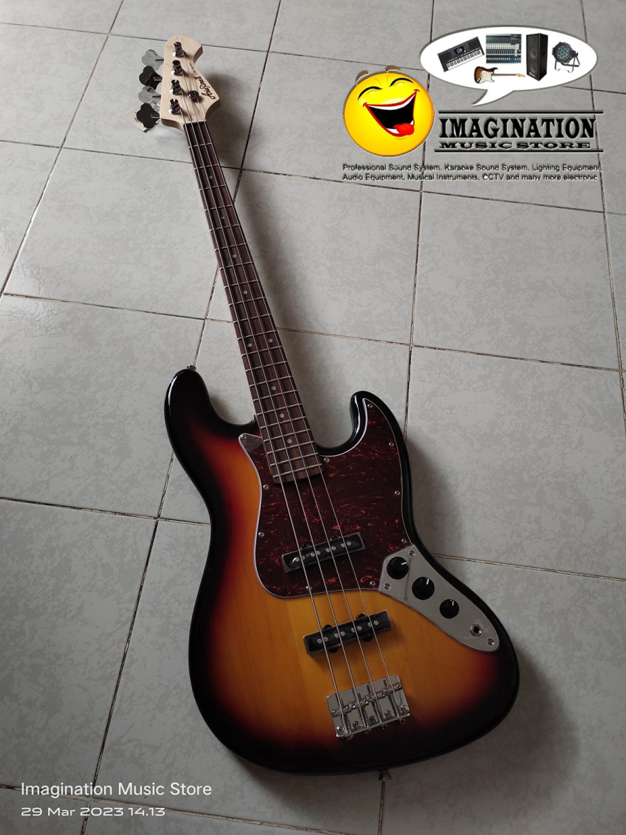 Aria Pro II STB-JB/TT 3 Tone Sunburst Jazz Bass | Lazada Indonesia