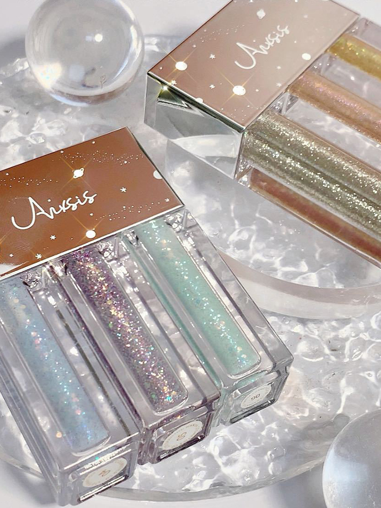 Bilian 【Ready】3Pcs สีอายแชโดว์เหลว Star Diamond Streamer สุทธิสีแดงโกหก ...