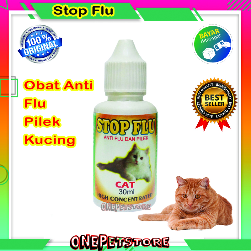 Obat Flu Pilek Kucing Ingusan - Stop Flu for cat 30 ml | Lazada Indonesia