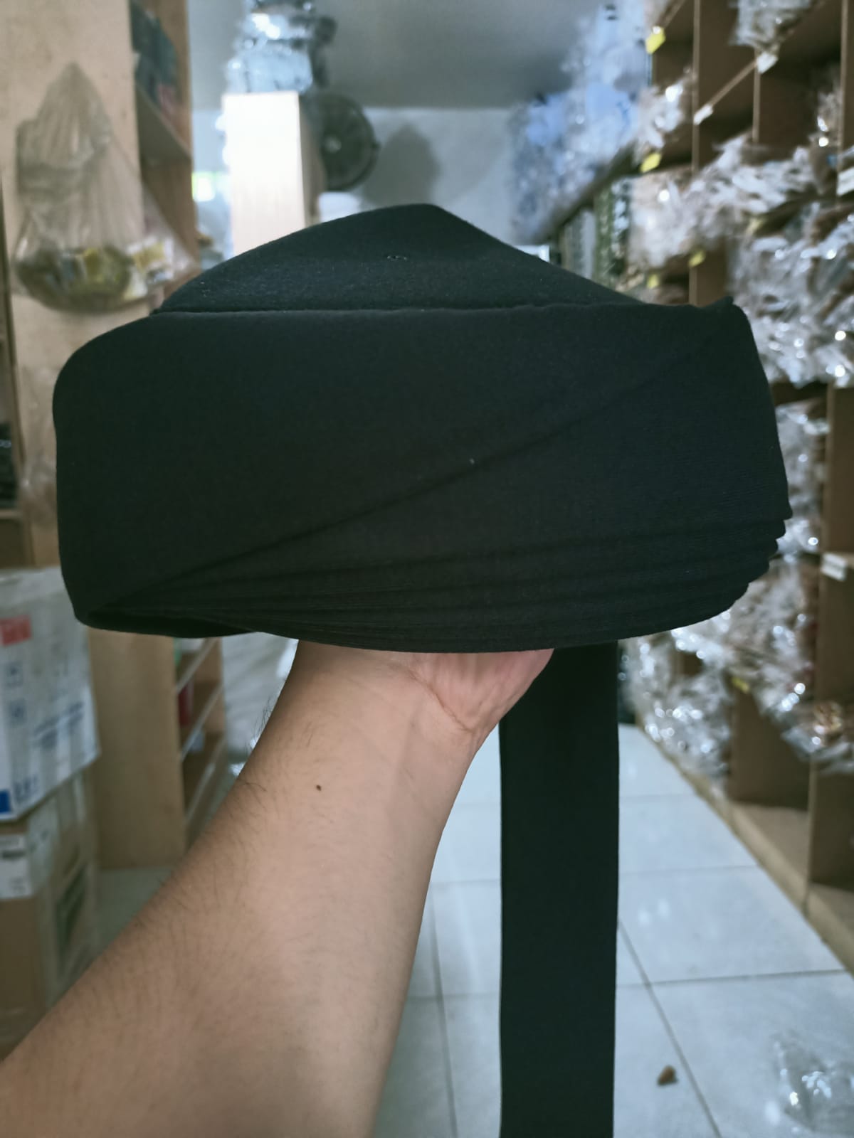 Peci Imamah Permanen Imamah Instan Permanen Tinggal Pakai Panjang 5 ...