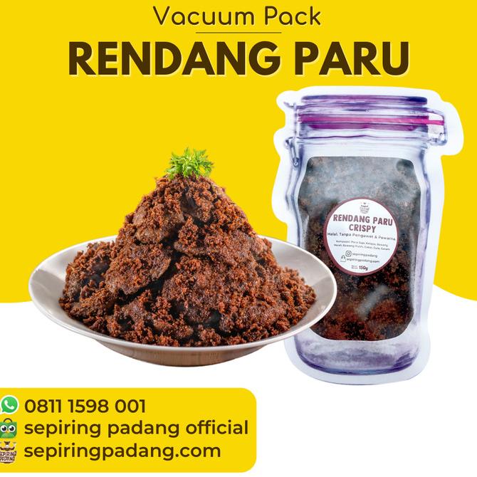 Rendang Paru Kering Padang Vacuum Pack | Lazada Indonesia