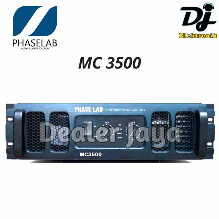 Power Amplifier Phaselab / Phase Lab MC3500 / MC 3500 - 2 channel ...