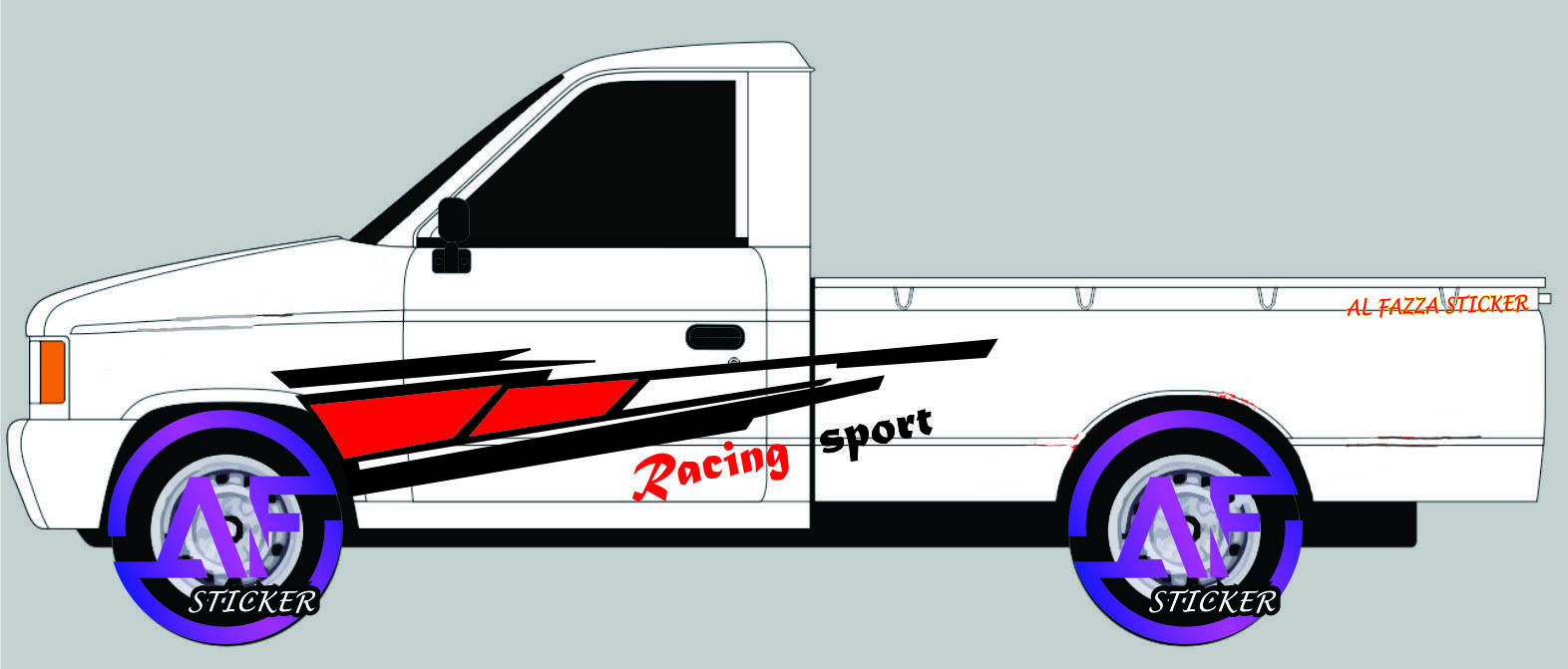 0324 STICKER CUTTING PICKUP PANTHER STIKER LIST MOBIL PICK UP PANTHER ...