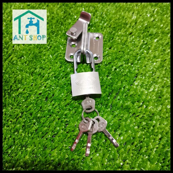 Overpal Kunci Slot Mini Pintu Geser-Grendel Sliding Door Stenlis OM442 ...