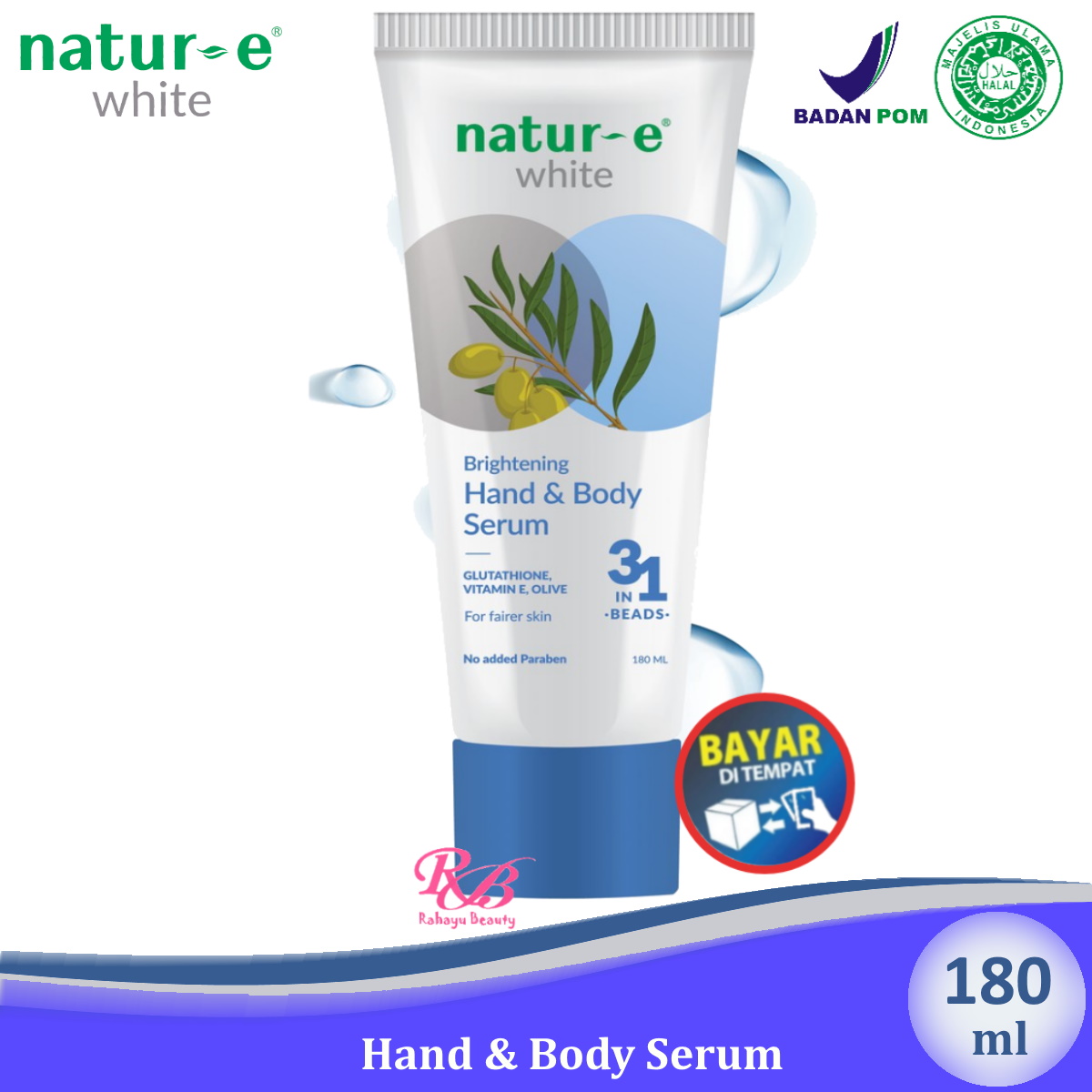 Natur E Whitening Hand Body Serum ( HBS ) 180 mL | Lazada Indonesia