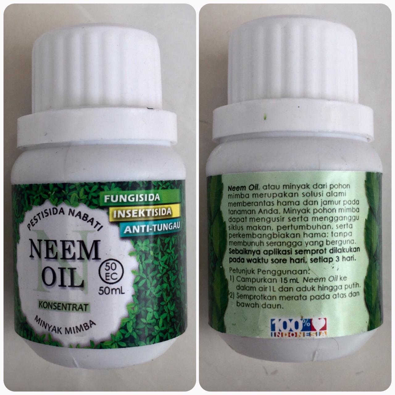 Neem Oil 50mL Minyak Mimba utk Fungisida Pestisida Organik Nabati ...