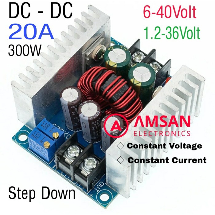 Step Down 20A 300W stepdown Buck Converter constant current CV CC ...