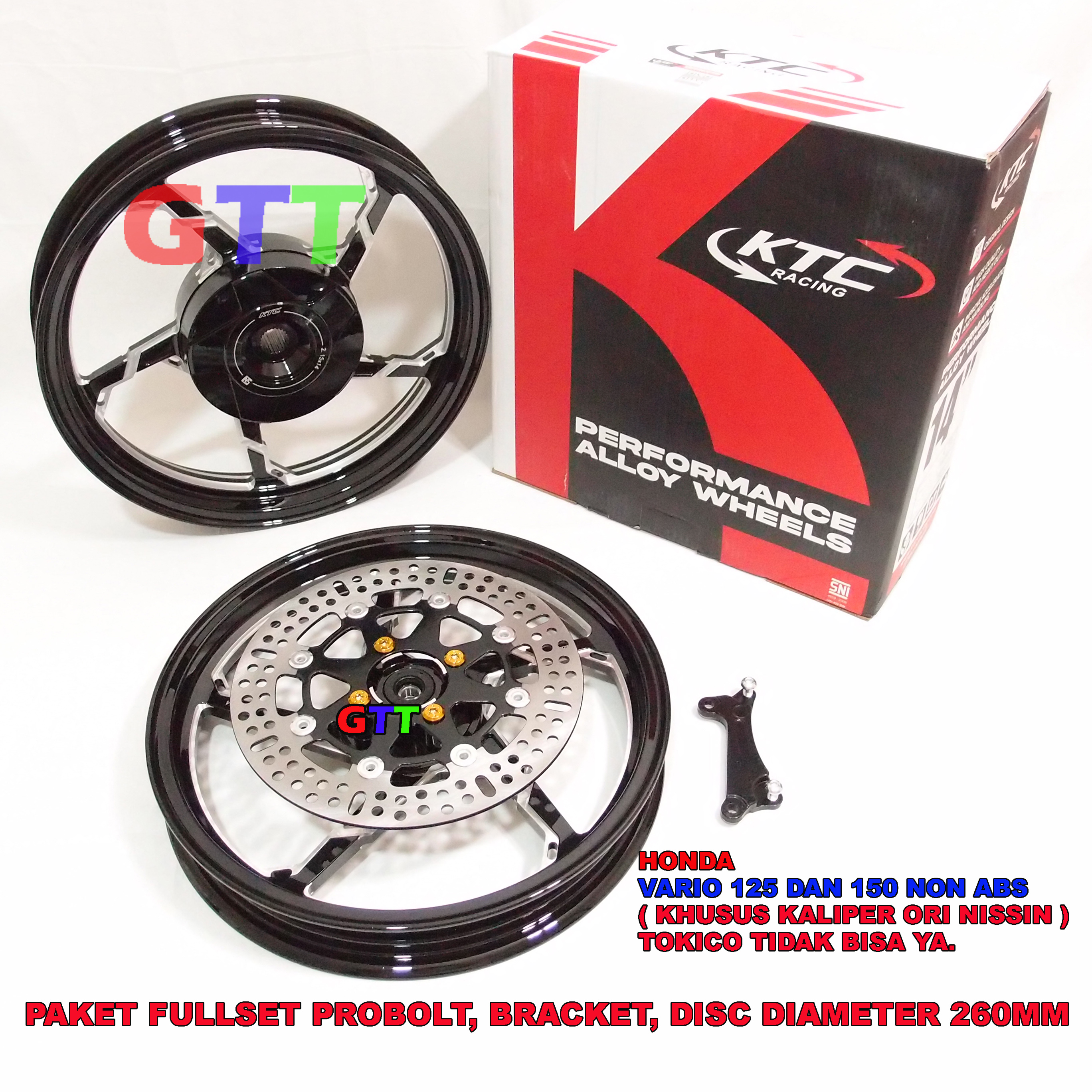 VELG KTC RACING PIVOT VARIO 150 / VARIO 125 , SCOOPY / BEAT / GENIO ...