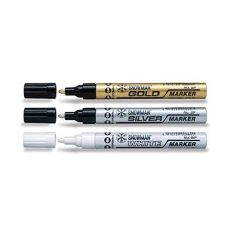 Spidol Emas Permanen / Spidol Putih Permanen / Spidol Silver Permanen ...