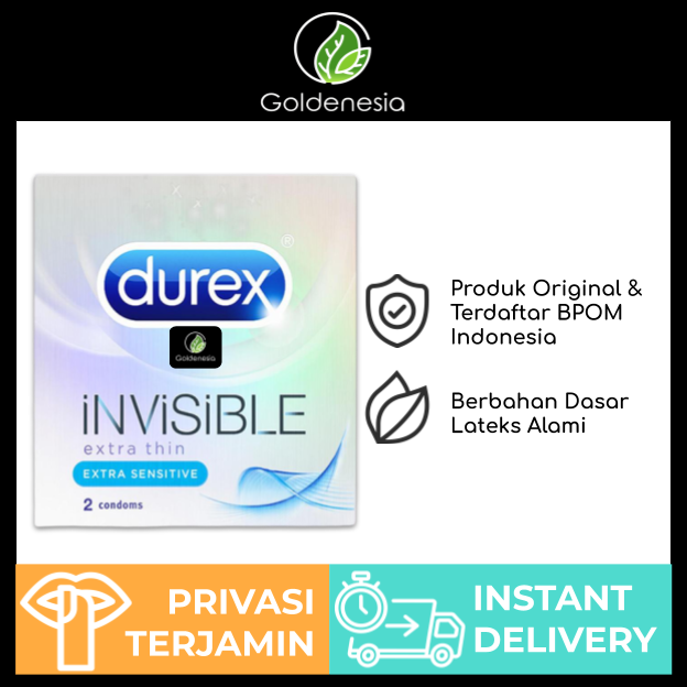 Kondom Durex Invisible isi 2 Pcs | Lazada Indonesia
