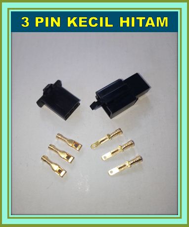 SOKET KABEL 3 PIN SKUN KECIL HITAM / SOCKET KABEL 3 PIN SKUN KECIL ...