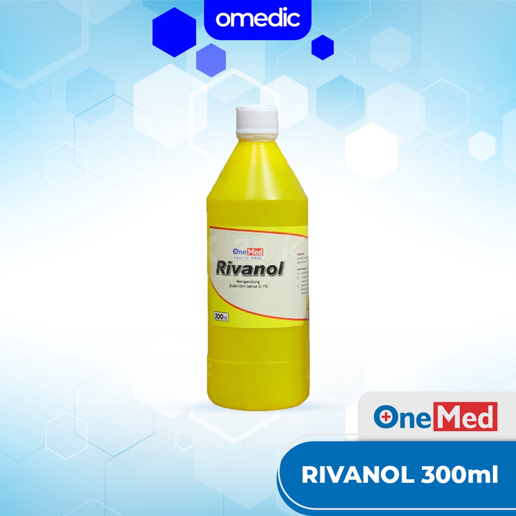 OneMed Rivanol Cairan Antiseptik Pembersih Luka Isi 300 ml | Lazada ...