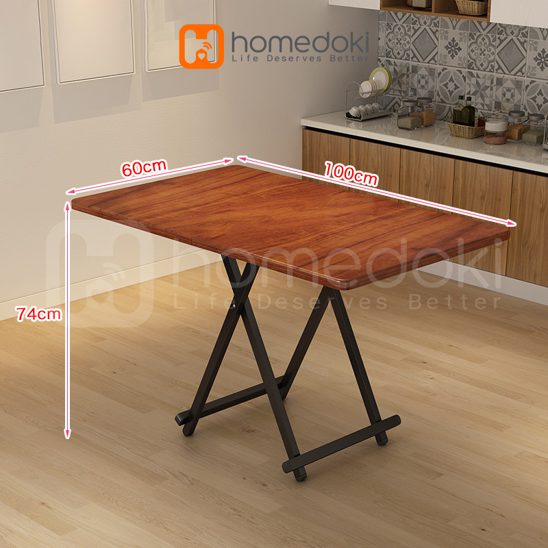 Meja Lipat / Meja Lipat Kayu / Meja Makan Portable / Meja Lipat Besi ...