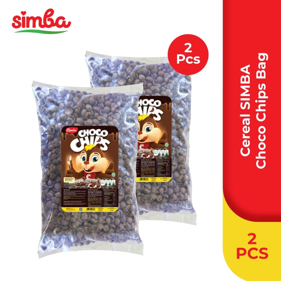 Choco Chip Cereal SIMBA - 2 Choco Chips Bag 1 kg Lebih Hemat | Lazada ...