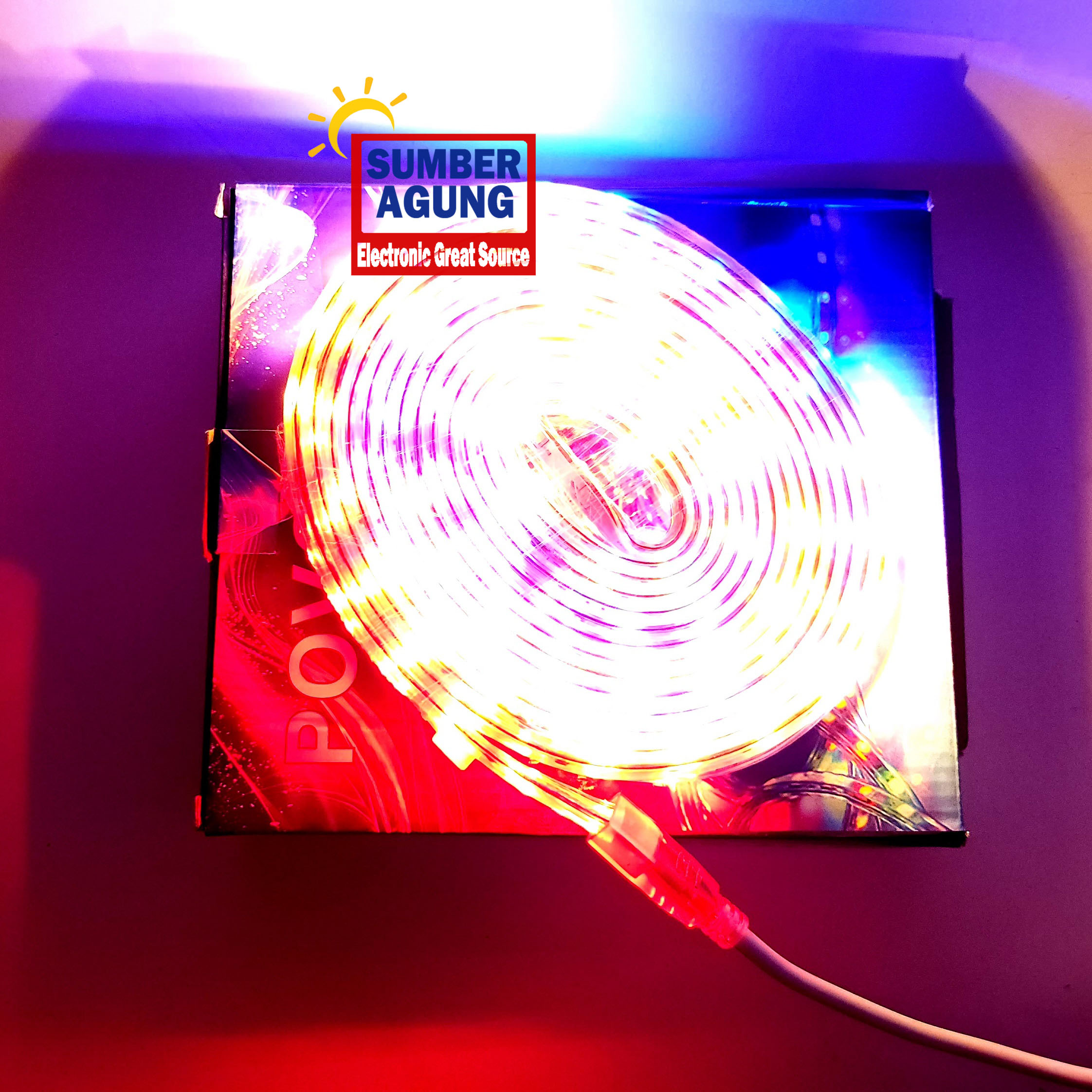 Povos Lampu Selang Kelip RGB 6 Warna Strip Tipe 2835 LED Hias Pohon ...