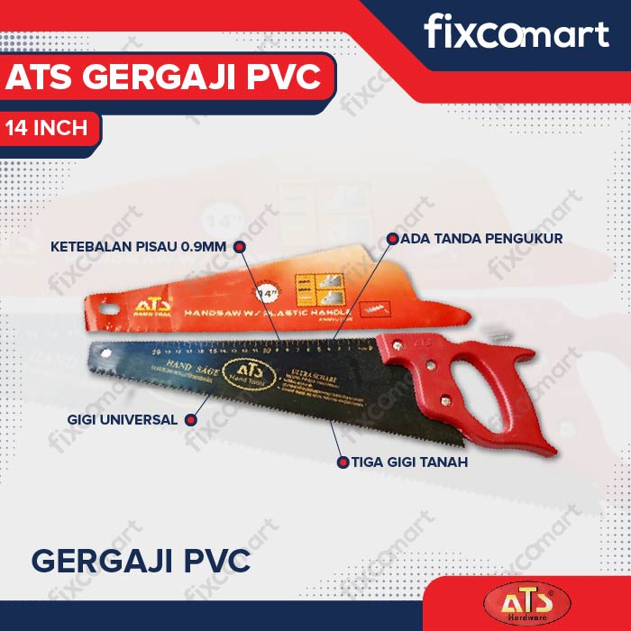 ATS Gergaji Kayu Gagang PVC 14 inch | Lazada Indonesia