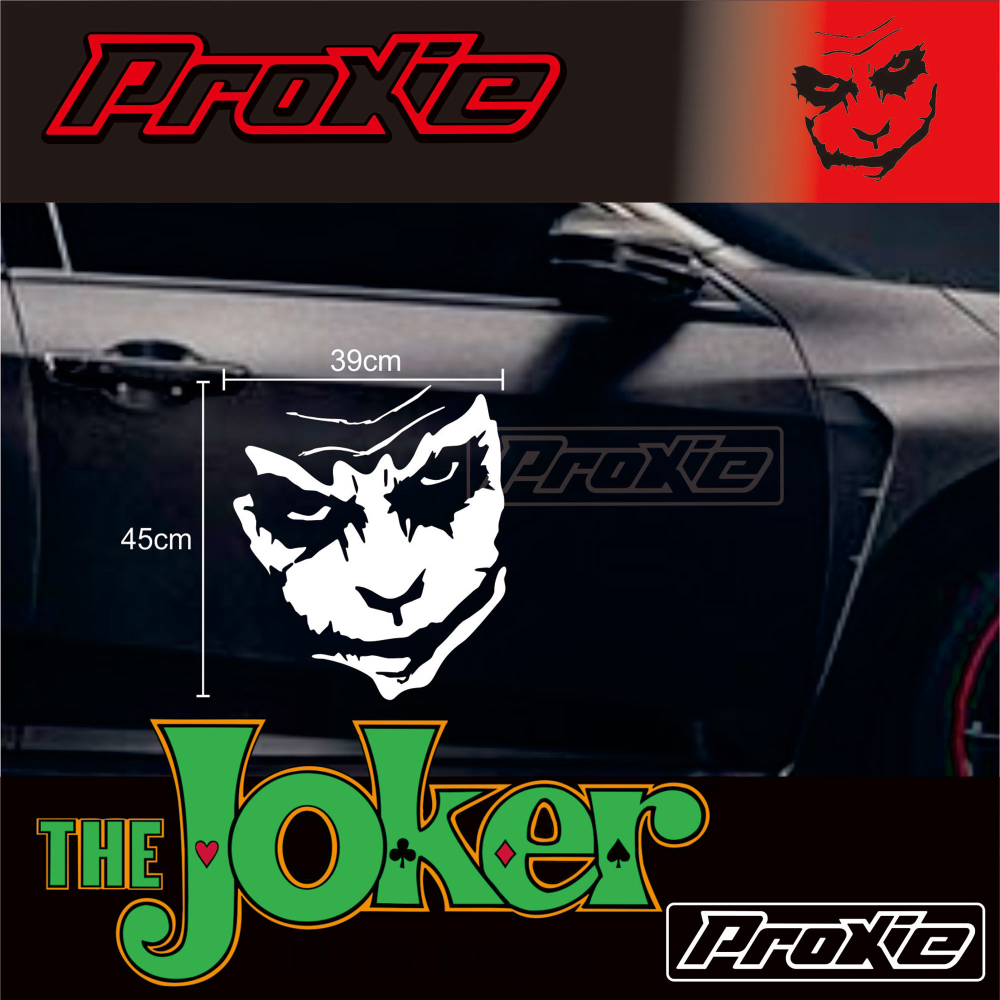 Cutting sticker mobil stiker JOKER pintu stiker joker bodi mobil stiker ...