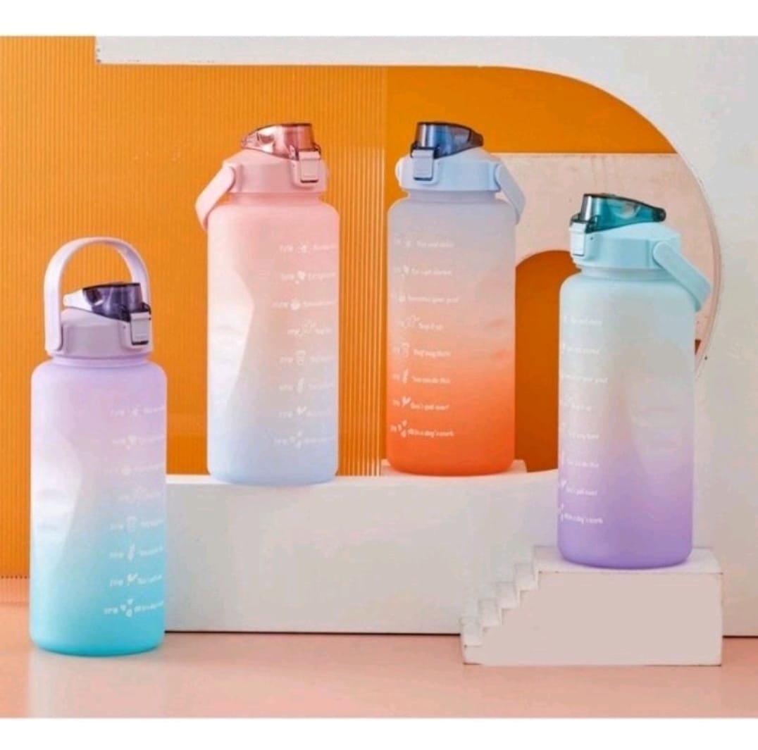 Botol Minum 2 Liter Korean Dengan Penanda waktu | Lazada Indonesia