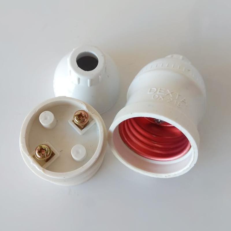 Fitting Lampu Gantung E27 DEXTA / Fitting Gantung Putih SNI | Lazada Indonesia