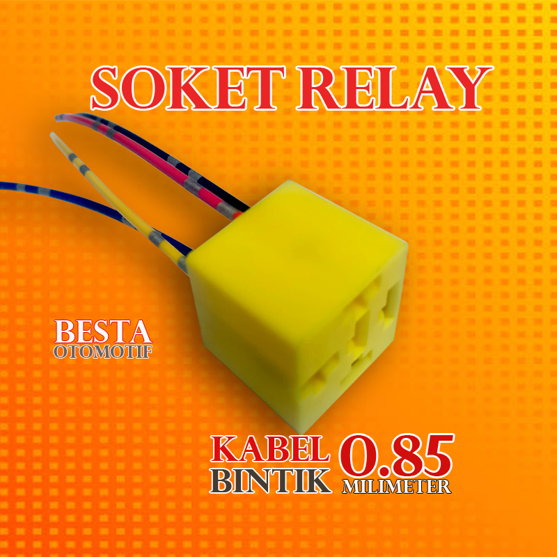 Soket Relay 4 Kaki Kabel Bintik 0.85 MM Tembaga Asli | Lazada Indonesia