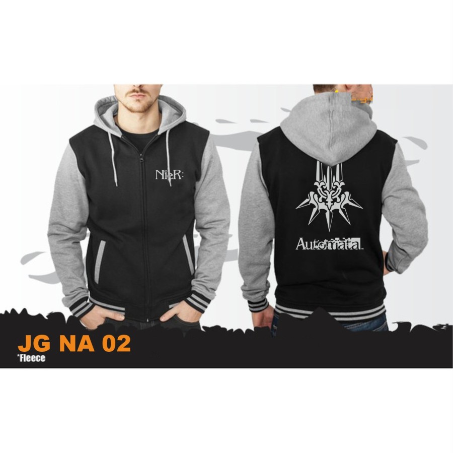Jaket Hoodie Baseball Nier Automata Yorha Logo JG NA 02 | Lazada Indonesia