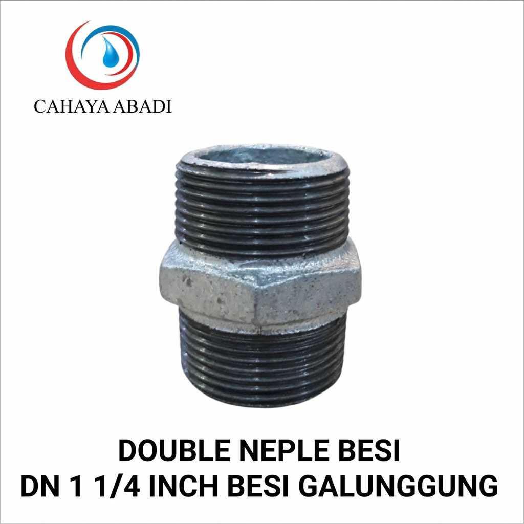 DN - DOUBLE NEPLE - 1 1/4 INCH - BESI - DOBEL NEPEL | Lazada Indonesia