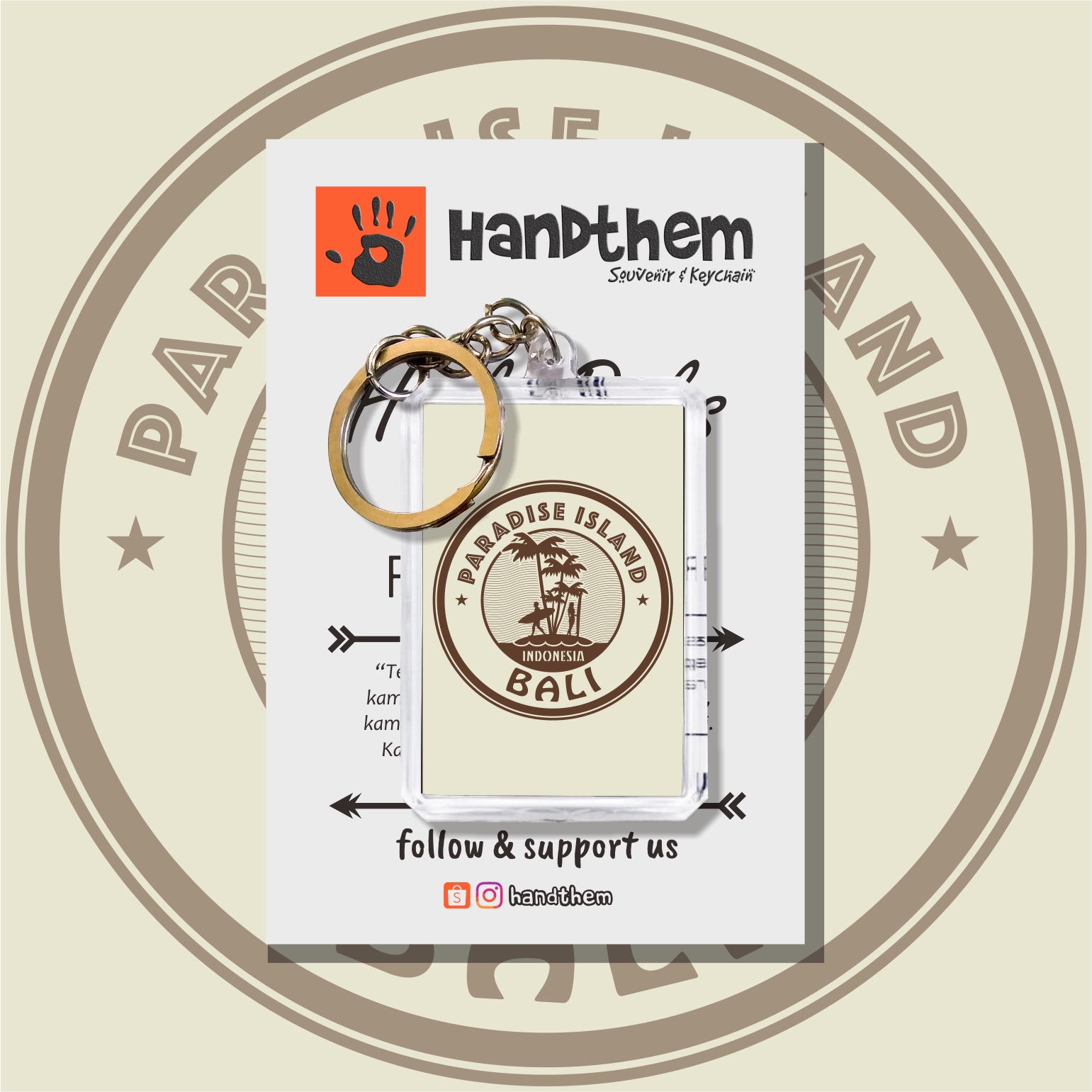 Gantungan Kunci BALI / OLEH-OLEH KHAS BALI / Dua sisi / PREMIUM/ PART 2 ...