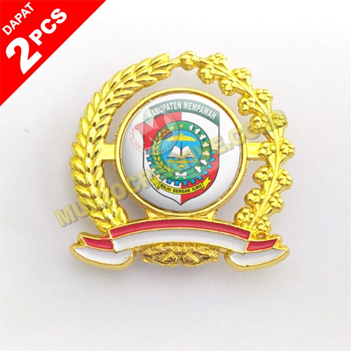Pin Logo Kabupaten Mempawah Pin Wing Bros Logo Daerah Lencana Pin Bros ...