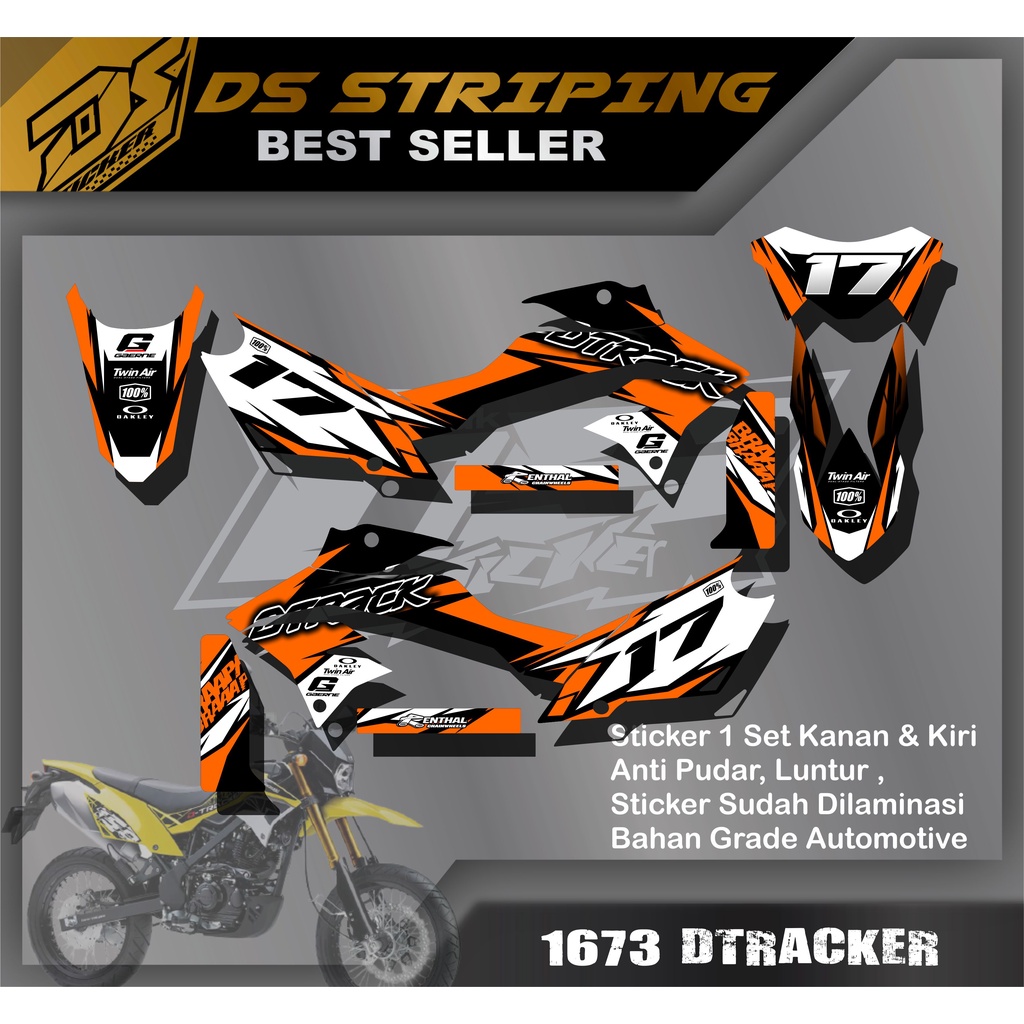 1673 Sticker Striping Motor DTRACKER 150 List Variasi Desain Abstrak ...
