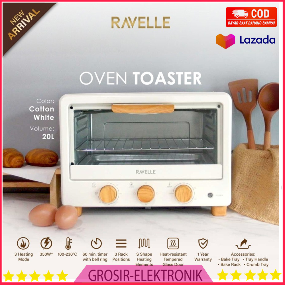 Ravelle Oven Listrik Toaster 20Liter Korean Oven Toaster Design Modern ...
