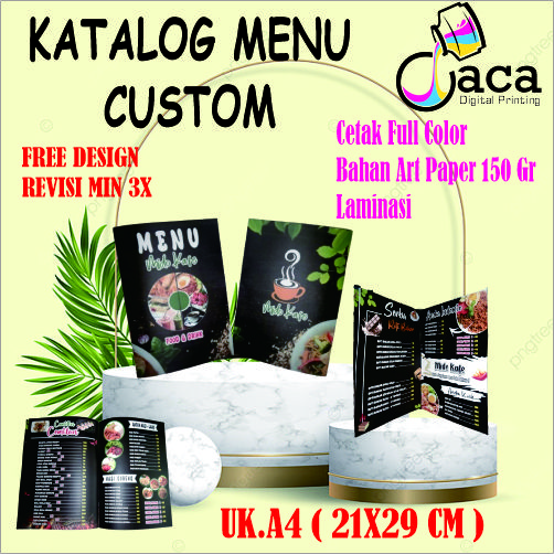 KATALOG MENU MAKANAN DAN MINUMAN A4 FREE DESAIN | Lazada Indonesia