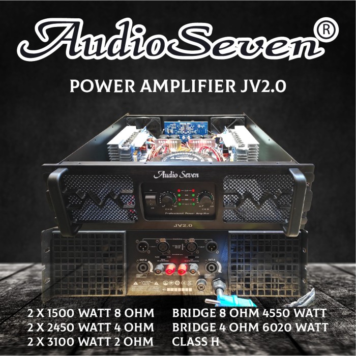 POWER AMPLIFIER AUDIO SEVEN JV 2.0 / JV2.0 CLASS H | Lazada Indonesia